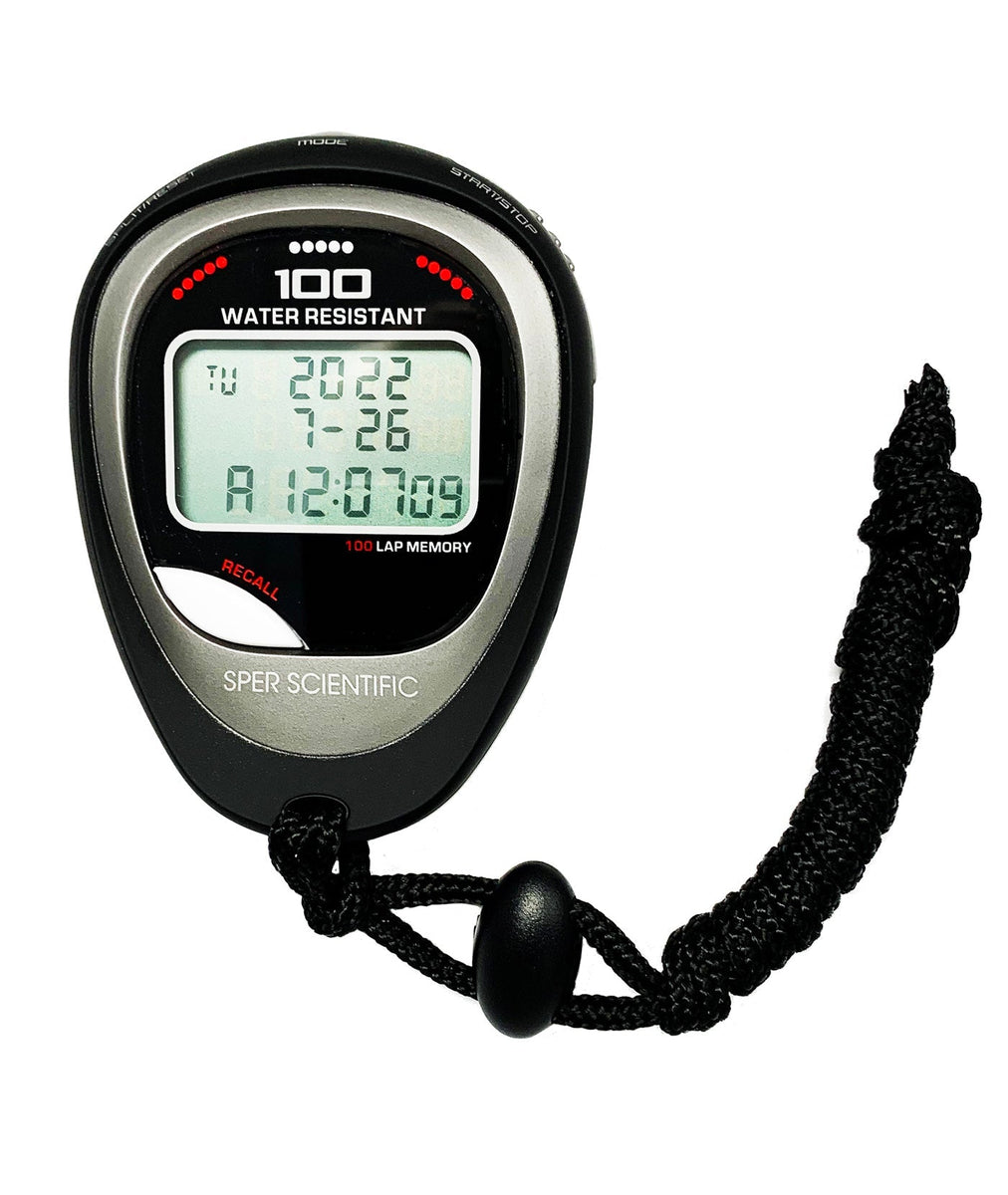 100 Memory Water and Shock Resistant Stopwatch Stopwatches Fast ...