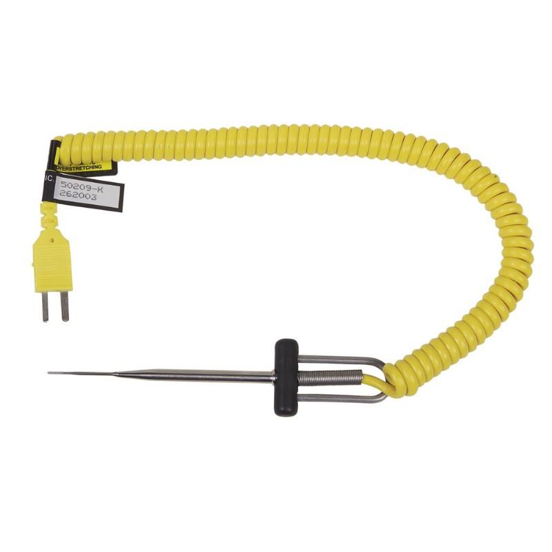 50209 Coiled Cord MicroNeedle Thermocouple Probe Temperature Probes ...