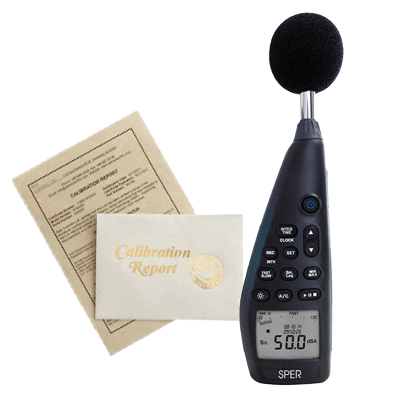 NIST Traceable Certificate of Calibration - Digital Sound Meters (requ ...