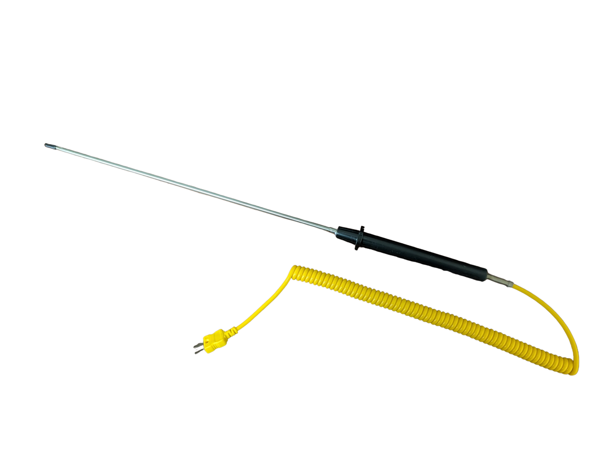 50427-KCR 12’ Reduced Tip Thermocouple Probe with Coiled Cable ...