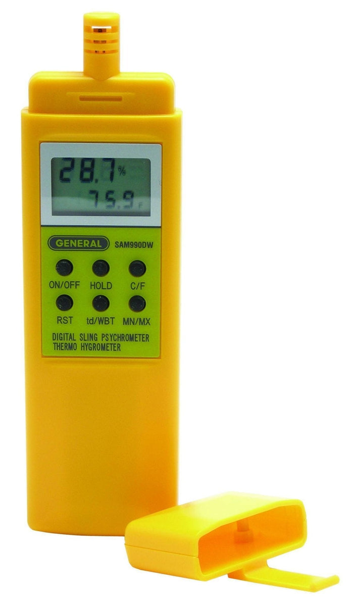 SAM990DW Held Digital Hygrometer/Psychrometer. with dew point ...