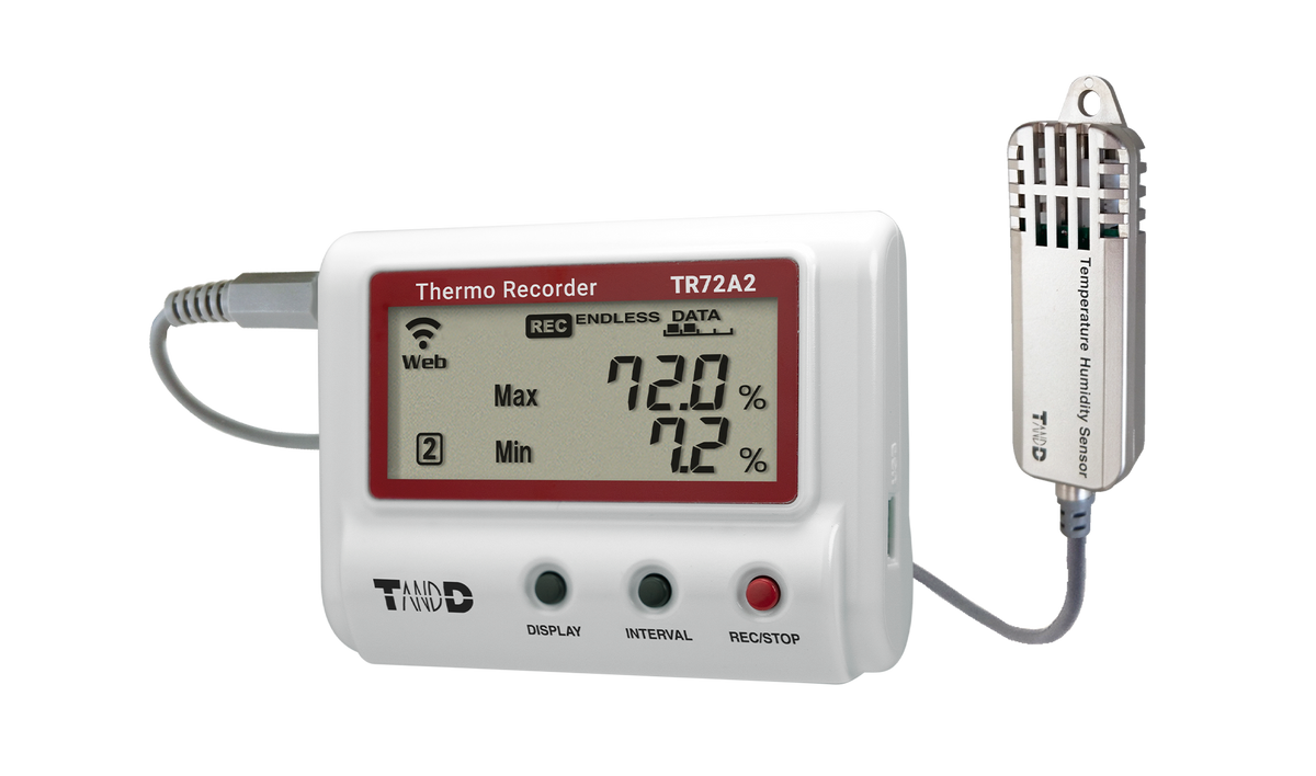 TandD TR72A2-S WiFi & Bluetooth Temperature Humidity Data Logger – Tech Instrumentation
